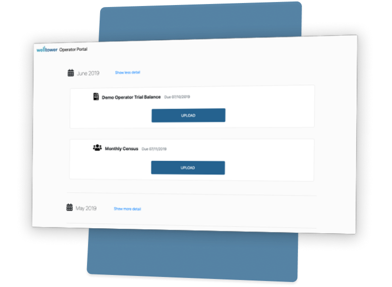 Welltower Operator Portal